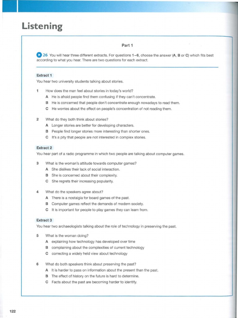 CAE - Listening | PDF