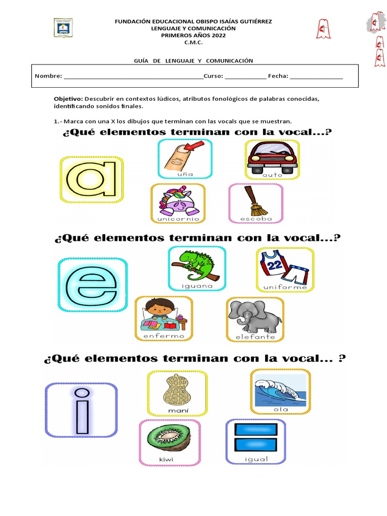 Guía Fonológica para Primeros Años | PDF