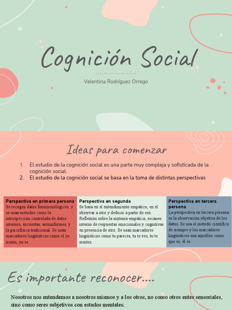 Cognición Social | PDF | Corteza cerebral | Mente
