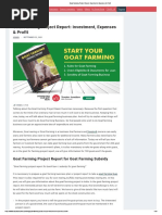 Goat Farming Project Report 500 20 Goats | PDF | Goat | Agriculture