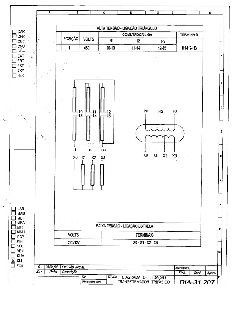 Diagrama Trafo | PDF
