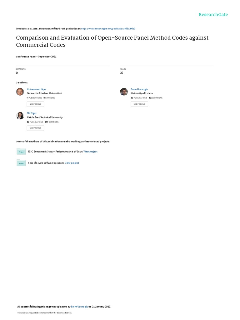 Comparison and Evaluation of Open-Source Panel Method Codes Against ...