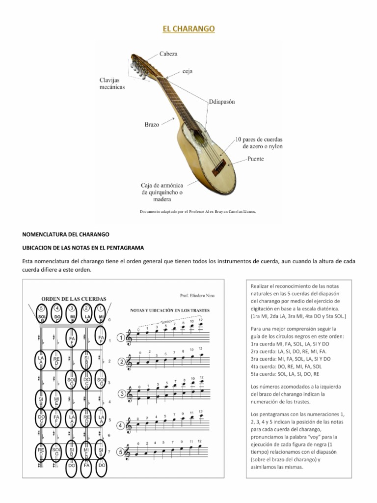El Charango 1 | PDF | Armonía | Tecnicas musicales
