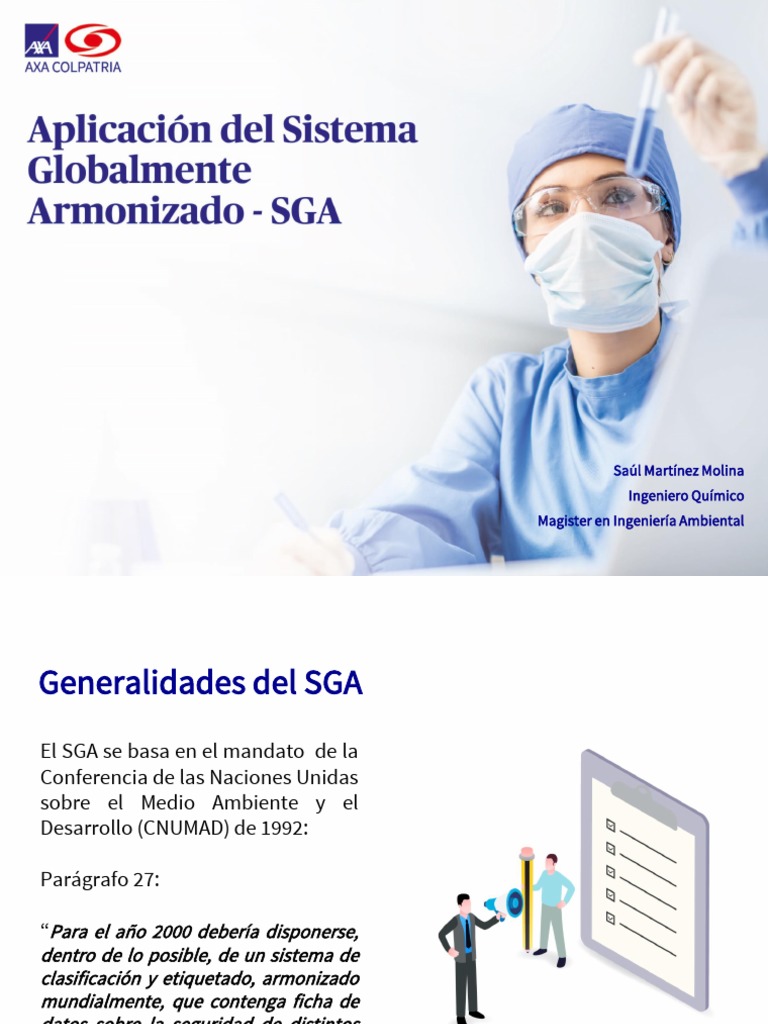 Guía del SGA para la Seguridad Química | PDF | Sustancias químicas | Gases
