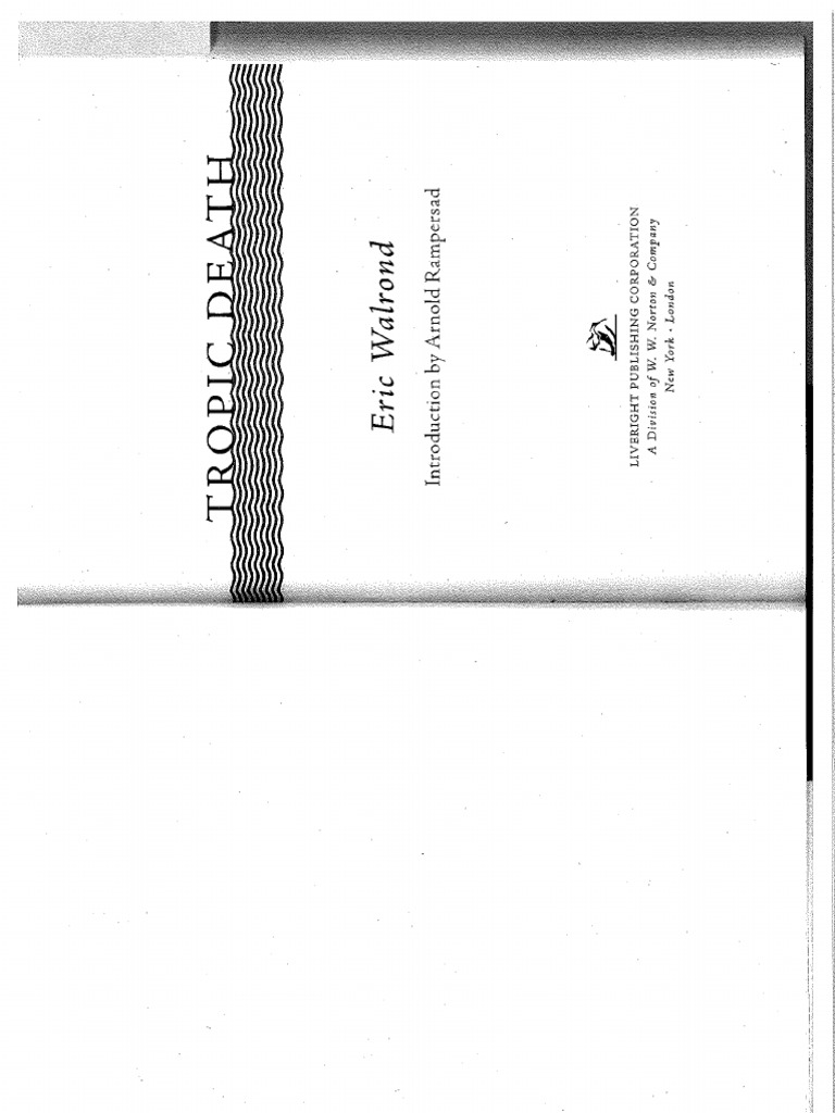 Eric Walrond - The Wharf Rats - Tropic Death | PDF