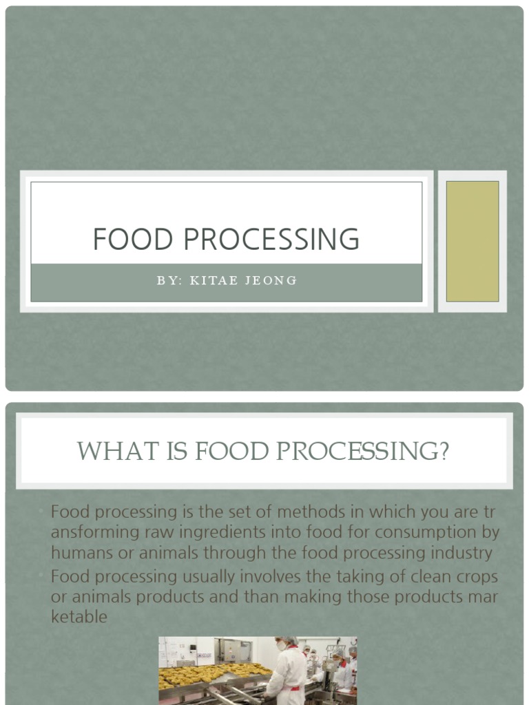 Food Processing | PDF