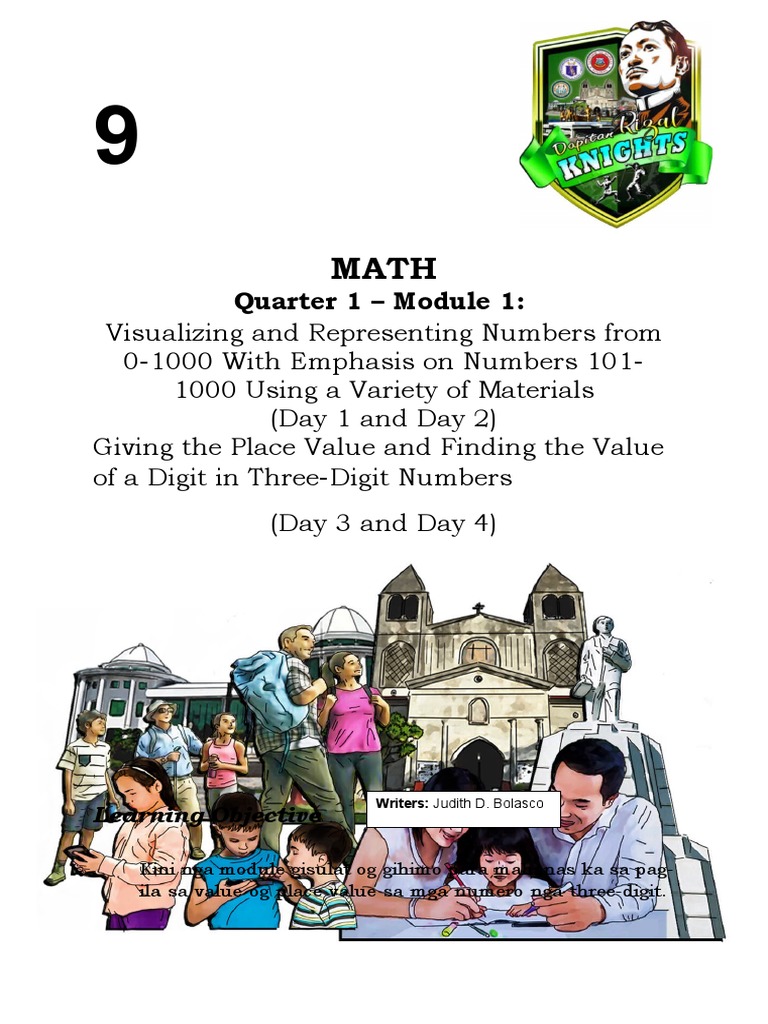 Math2 q1 m1 Visualizing and Representing Numbers From 0 1000 v1 | PDF