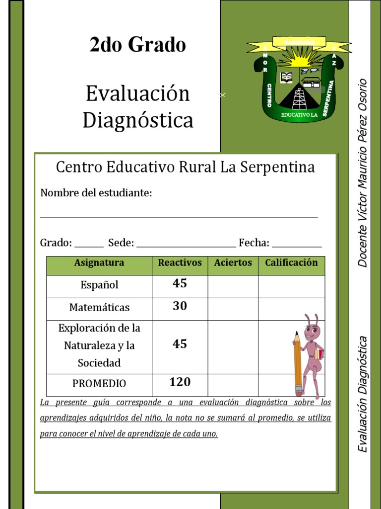 Evaluación Diagnóstica 2do Grado Primaria | PDF | Evaluación | Rana