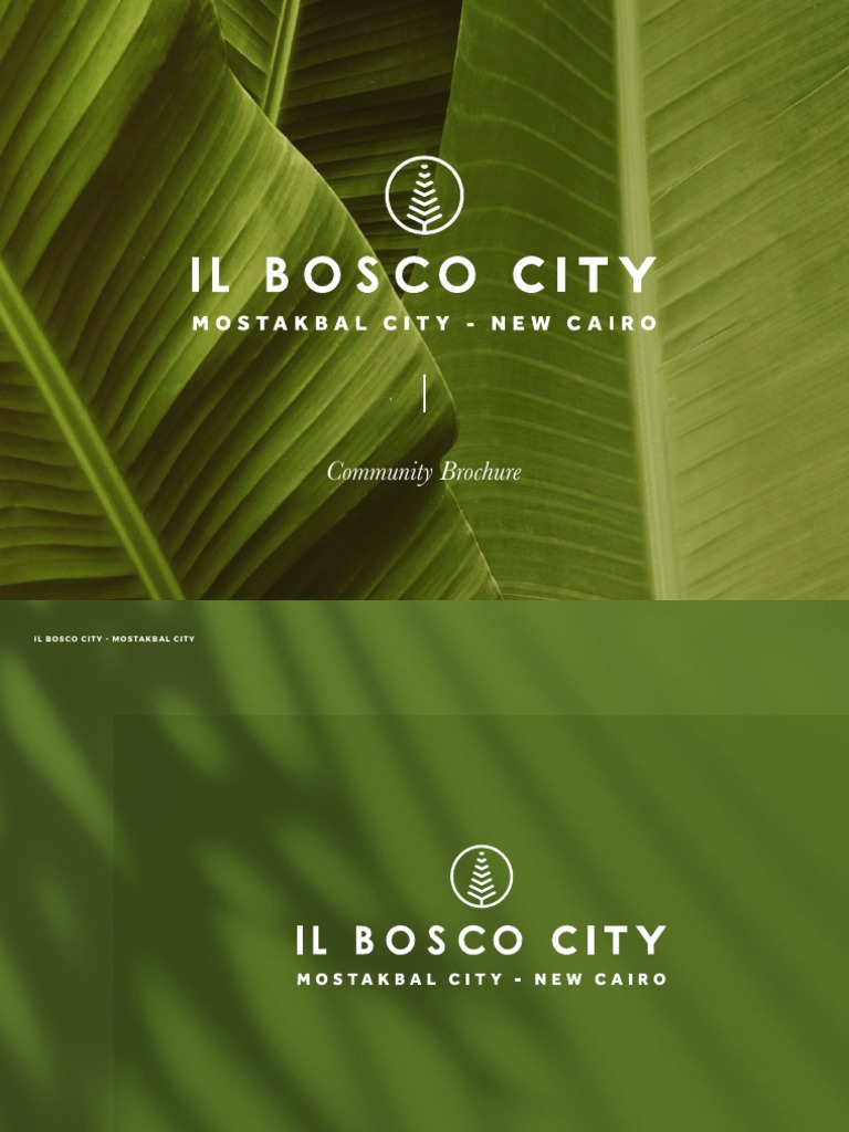 Community Brochure: Il Bosco City - Mostakbal City | PDF | Nature | Cairo