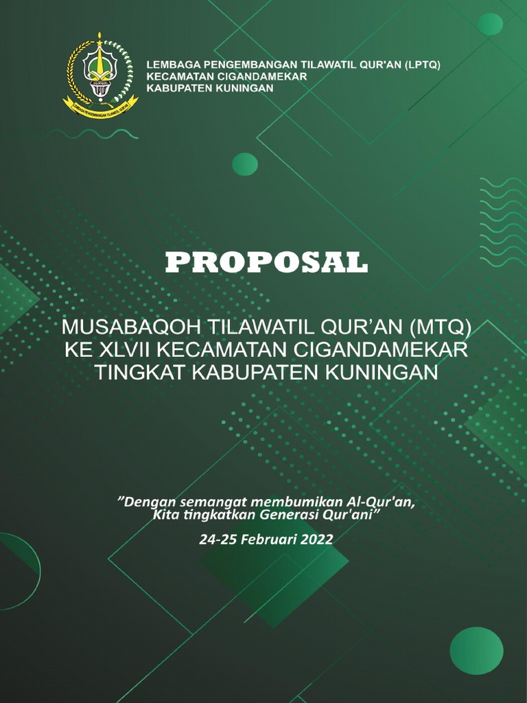 Proposal MTQ XLVII Kuningan 2022 | PDF