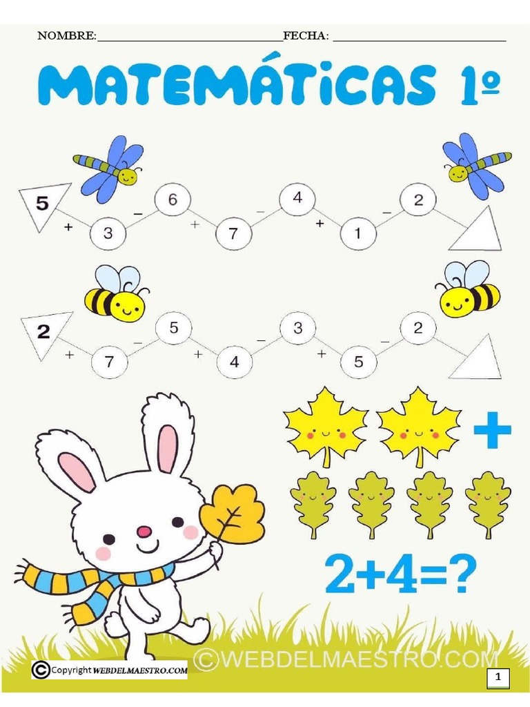 Fichas Matematicas 1 Primaria | PDF