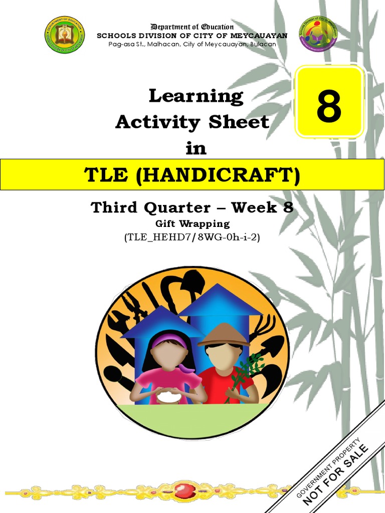 Tle (Handicraft) : Learning Activity Sheet in | PDF | Yarn