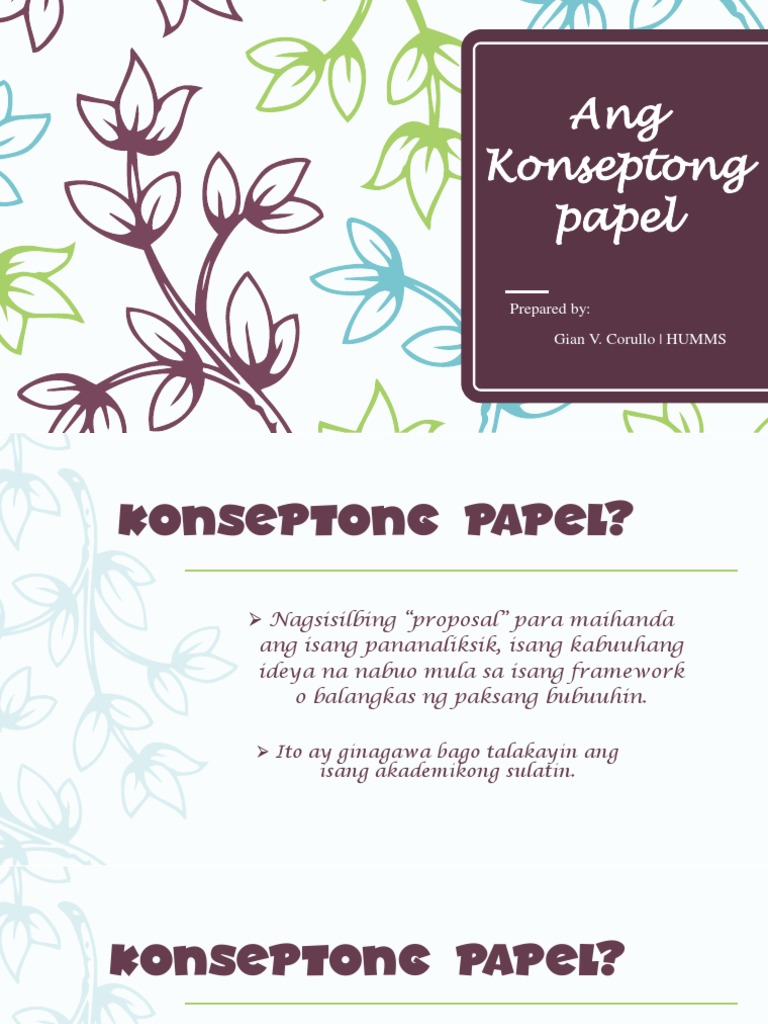 Ang Konseptong Papel Filipino Reporting | PDF