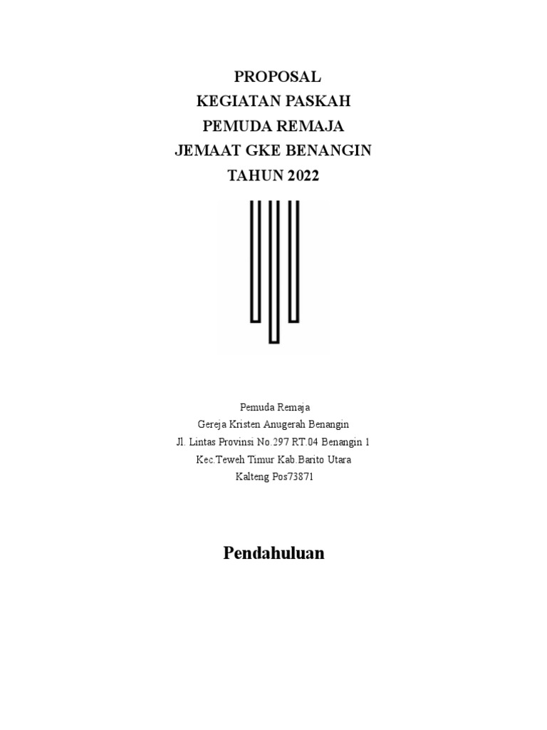 Proposal Ibadah Paskah Pemuda GKE | PDF