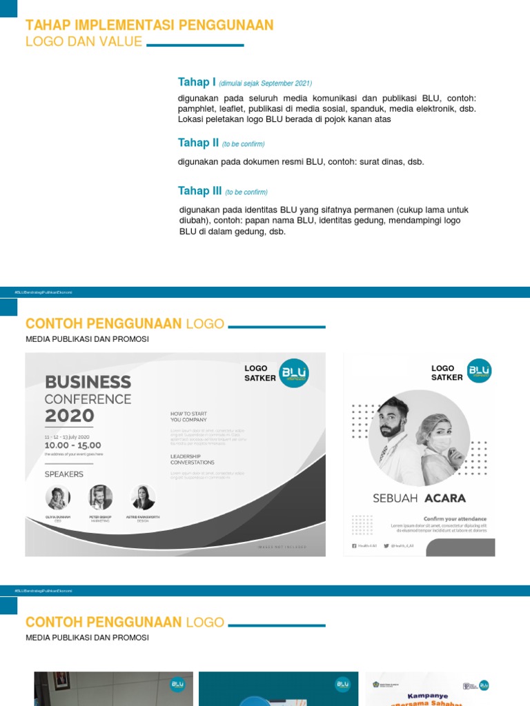 Contoh Penggunaan Logo BLU SPEED | PDF | Bisnis | Seni
