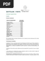 Bayfolan Forte Ficha Tecnica | PDF | Fertilizante | Agronomía
