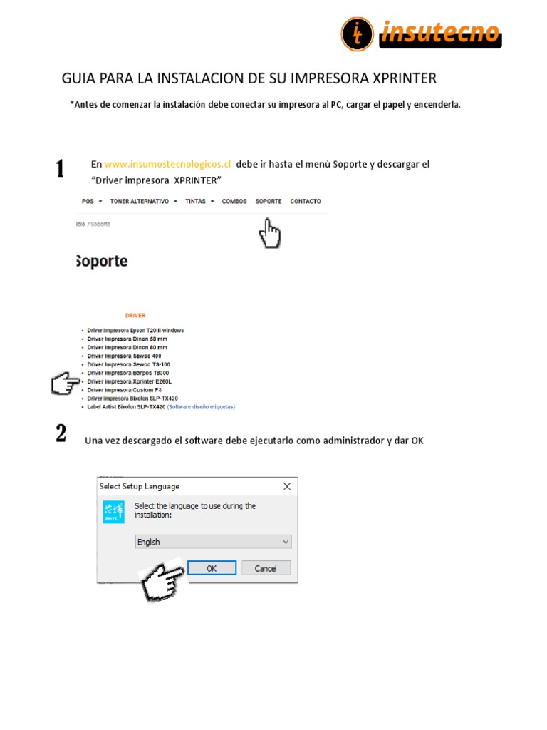 Manual Instalaci N Xprinter | PDF
