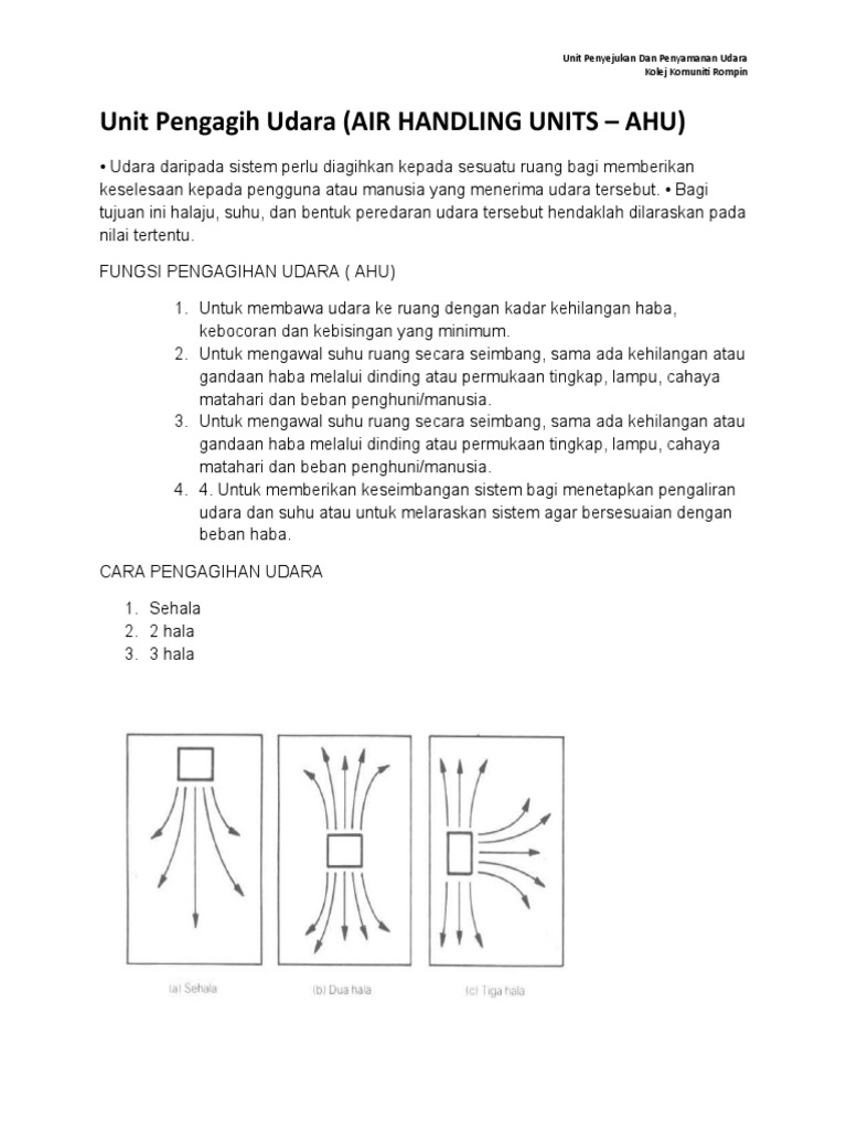 Maintenance AHU | PDF