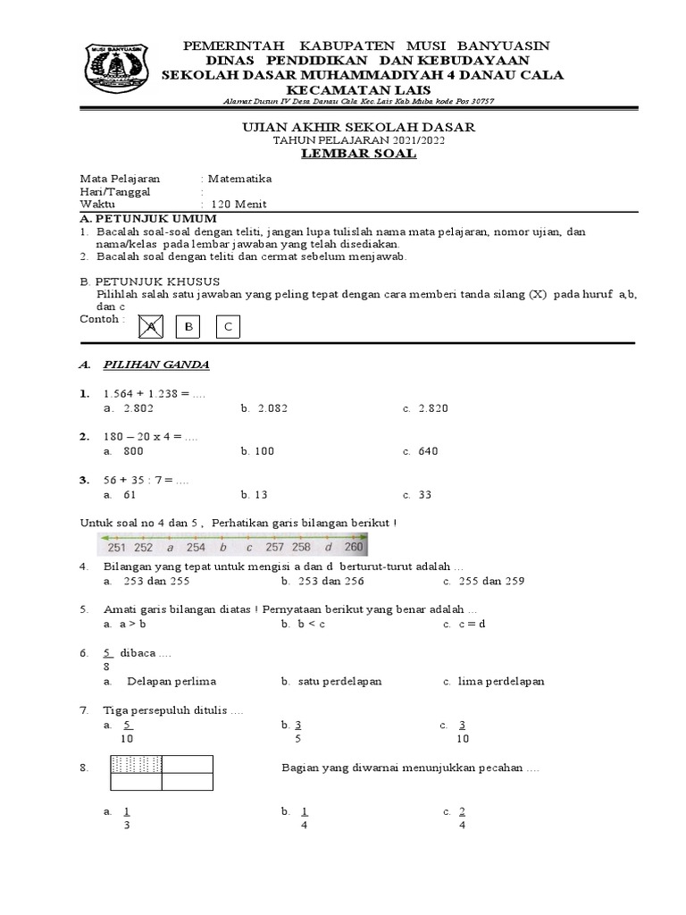 Naskah Soal Matematika | PDF