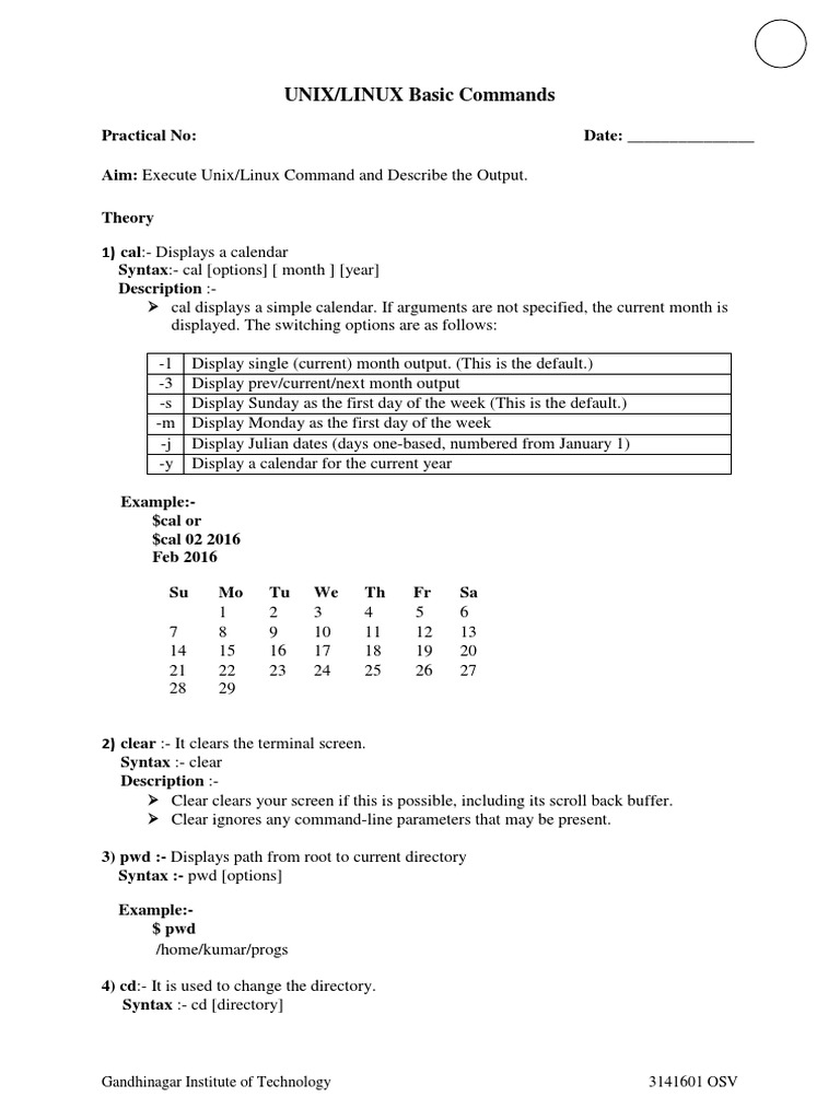 Practical Applications Of Common Unixlinux Commands Pdf Process Computing Computer File