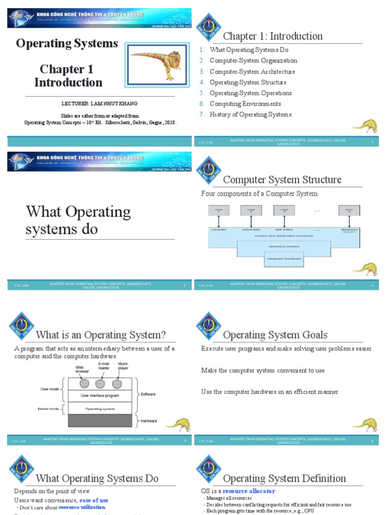Chap1 Introduction 2021 in | PDF | Operating System | Multi Core Processor