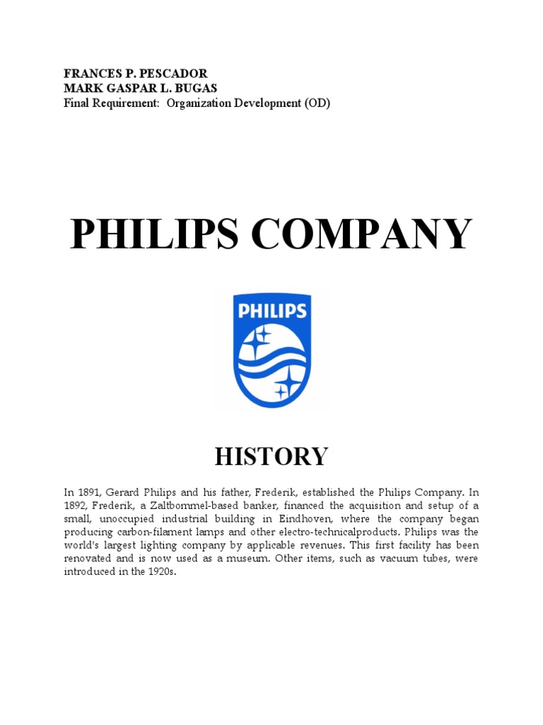 Philips Company: History | PDF | Philips | Economies