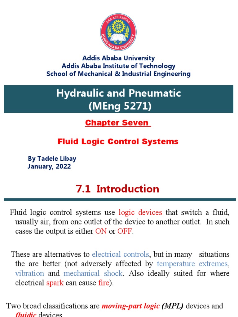 7 Fluid Logic Control Systems | PDF