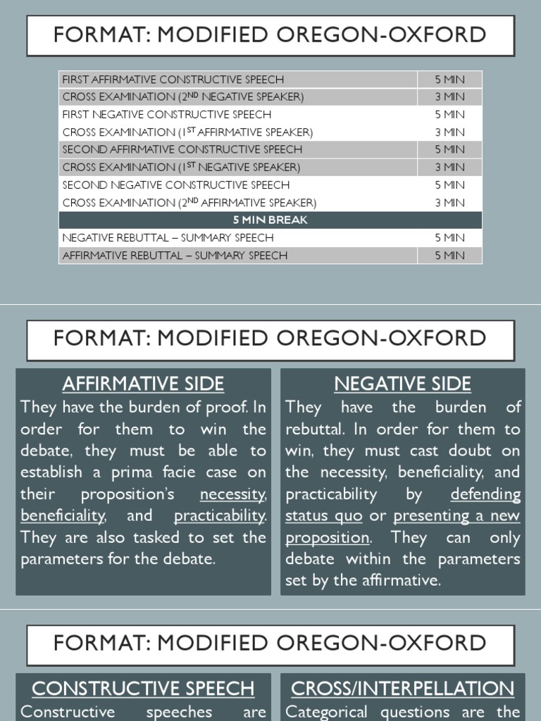 Modified Oregon Oxford | PDF