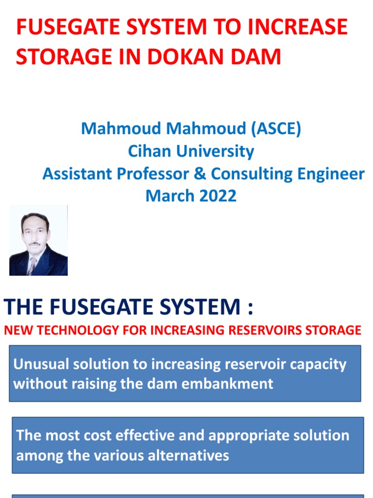 Fusegate System For Increasing Storage in Dukan Dam | PDF