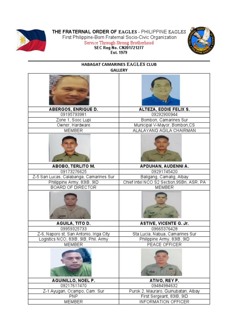 Member Info Sheet | PDF