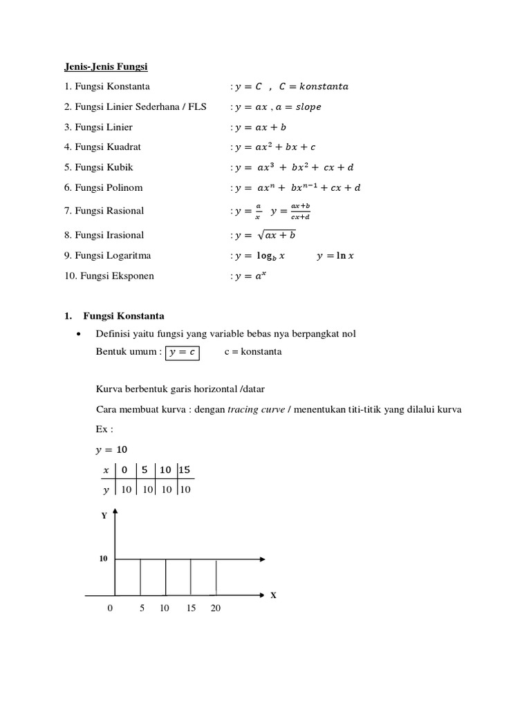 Jenis-Jenis Fungsi | PDF