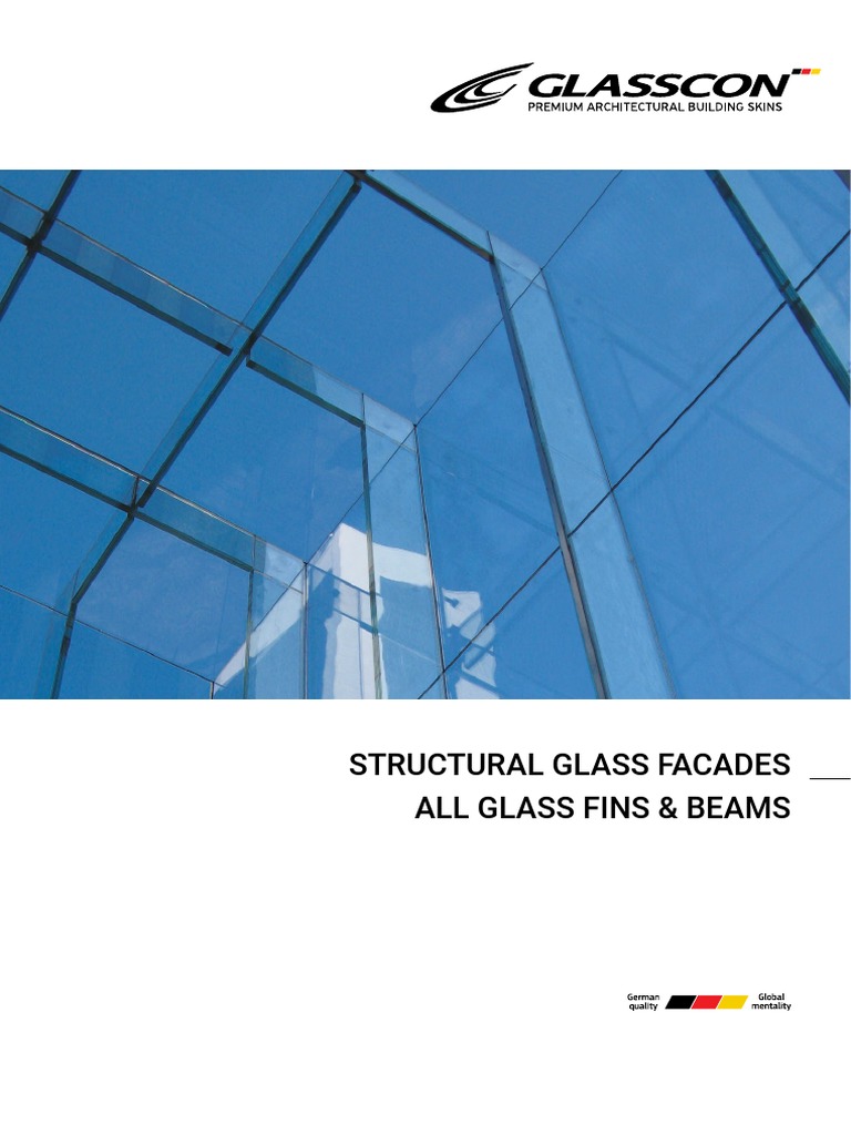 Glasscon Structural Glass Facades - All Glass Fins and Beams | PDF