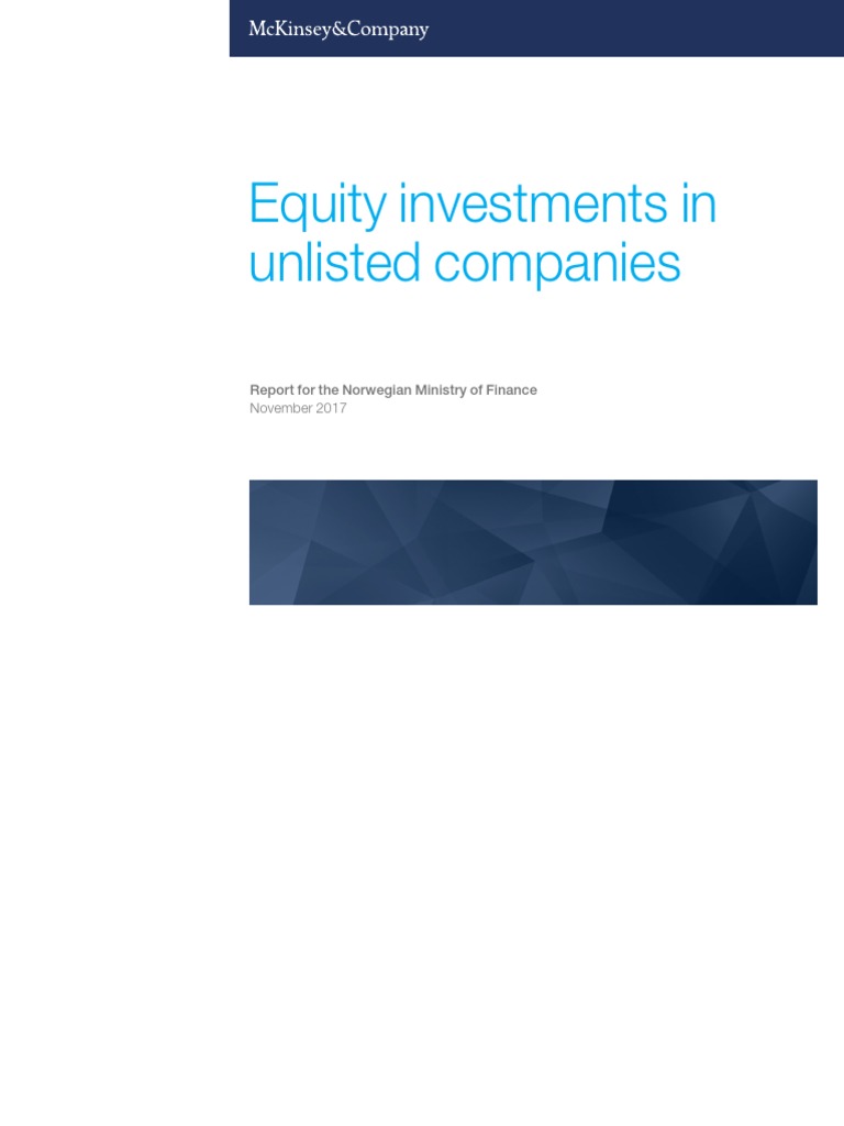 Equity Investments in Unlisted Companies | PDF | Private Equity ...