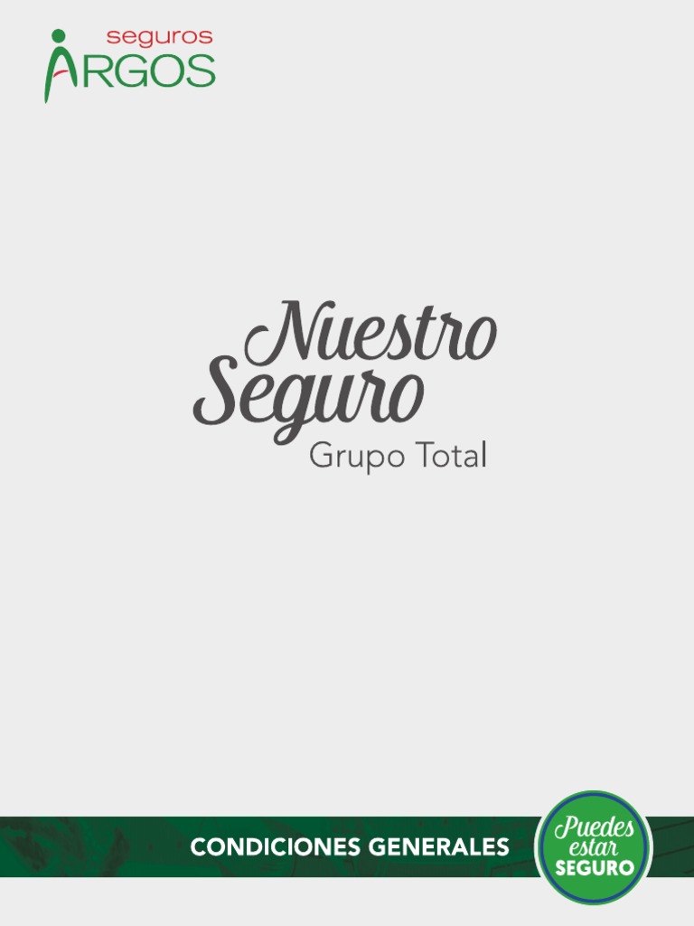 Condiciones Generales Vida Argos | PDF | Póliza de seguros | Seguro