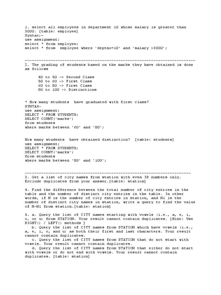 Assignment Part2 Dml Download Free Pdf Computer Programming 