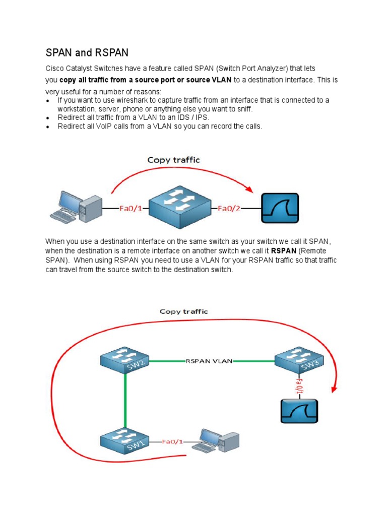 SPAN and RSPAN | Download Free PDF | Network Protocols | Communications Protocols