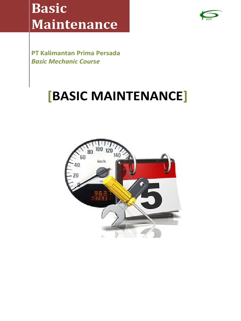 Buku Pelatihan Basic Maintenance KPP | PDF