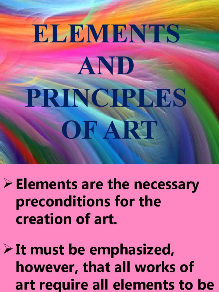 Elements and Principles of Art Explained | PDF | Composition (Visual ...