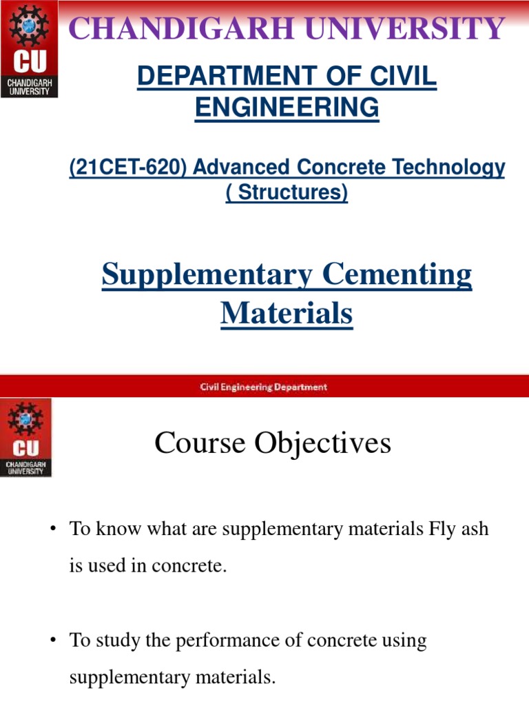 2 Types of Supplementary Materials | PDF | Fly Ash | Concrete