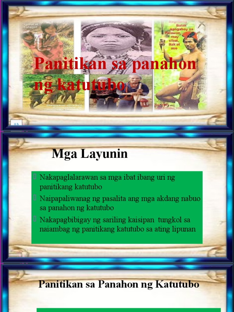 Panitikan Sa Panahon Ng Katutubo