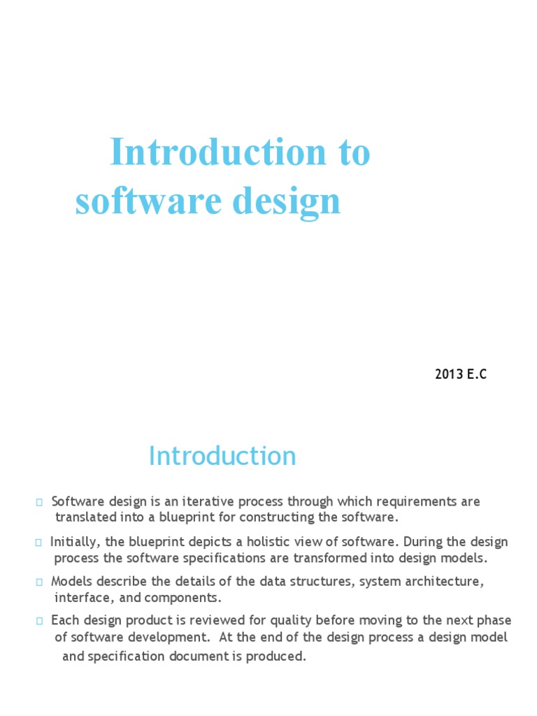 Introduction To Software Design | Download Free PDF | Graphical User ...