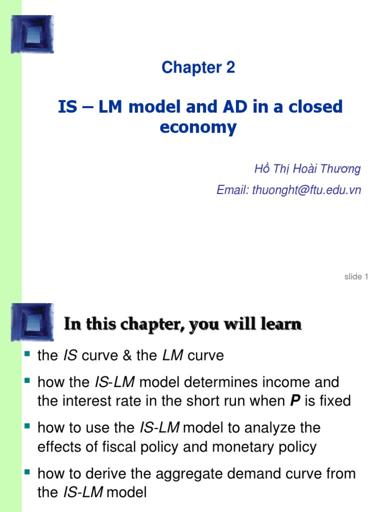 CHAPTER 2 IS-LM Model and Aggregate Demand | PDF | Keynesian Economics ...