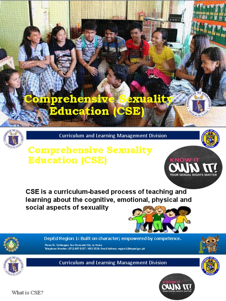 Comprehensive Sexuality Education Cse Pdf Sex Education Human Sexuality
