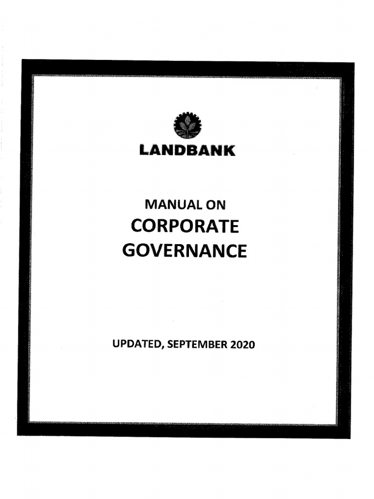 Manual On Corporate Governance | PDF