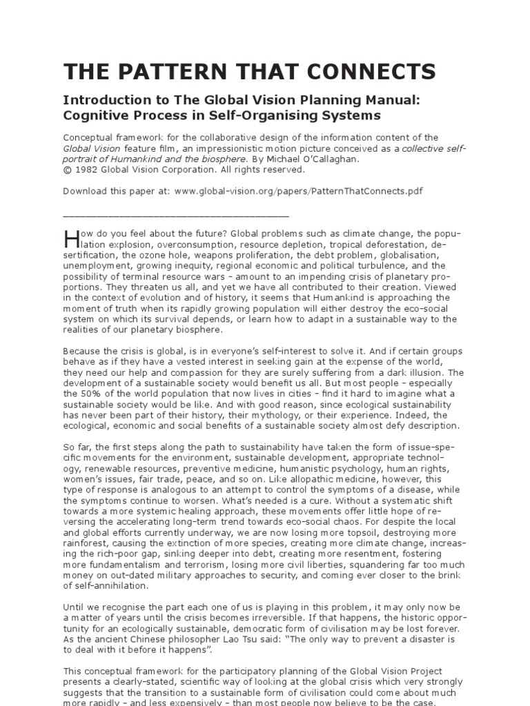 Pattern That Connects | PDF