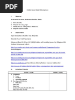 A Detailed Lesson Plan On Introduction To Statistics | PDF | Chart ...