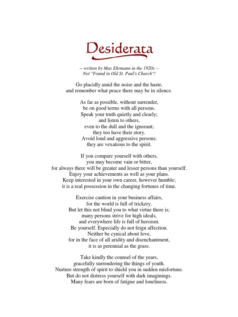 Desiderata | PDF | Media Freedom | Copyright