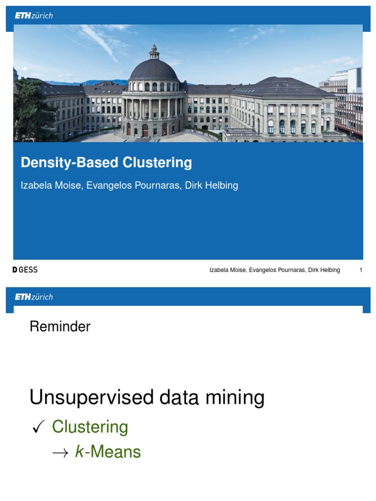 DBSCAN: Density-Based Clustering Guide | PDF | Cluster Analysis | Data Analysis