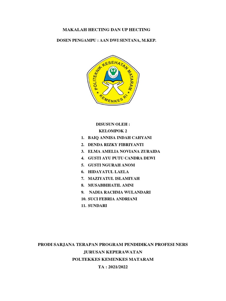 Makalah Hecting KLP 2 | PDF