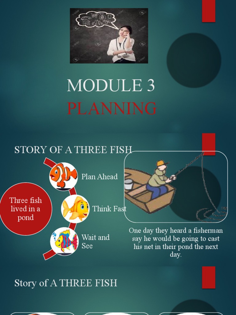 The Story of Three Fish: Plan Ahead, Think Fast, or Wait and See | PDF ...